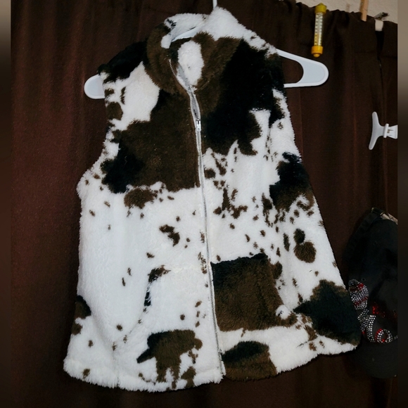 Jackets & Coats | Womens Cow Print Vest | Poshmark